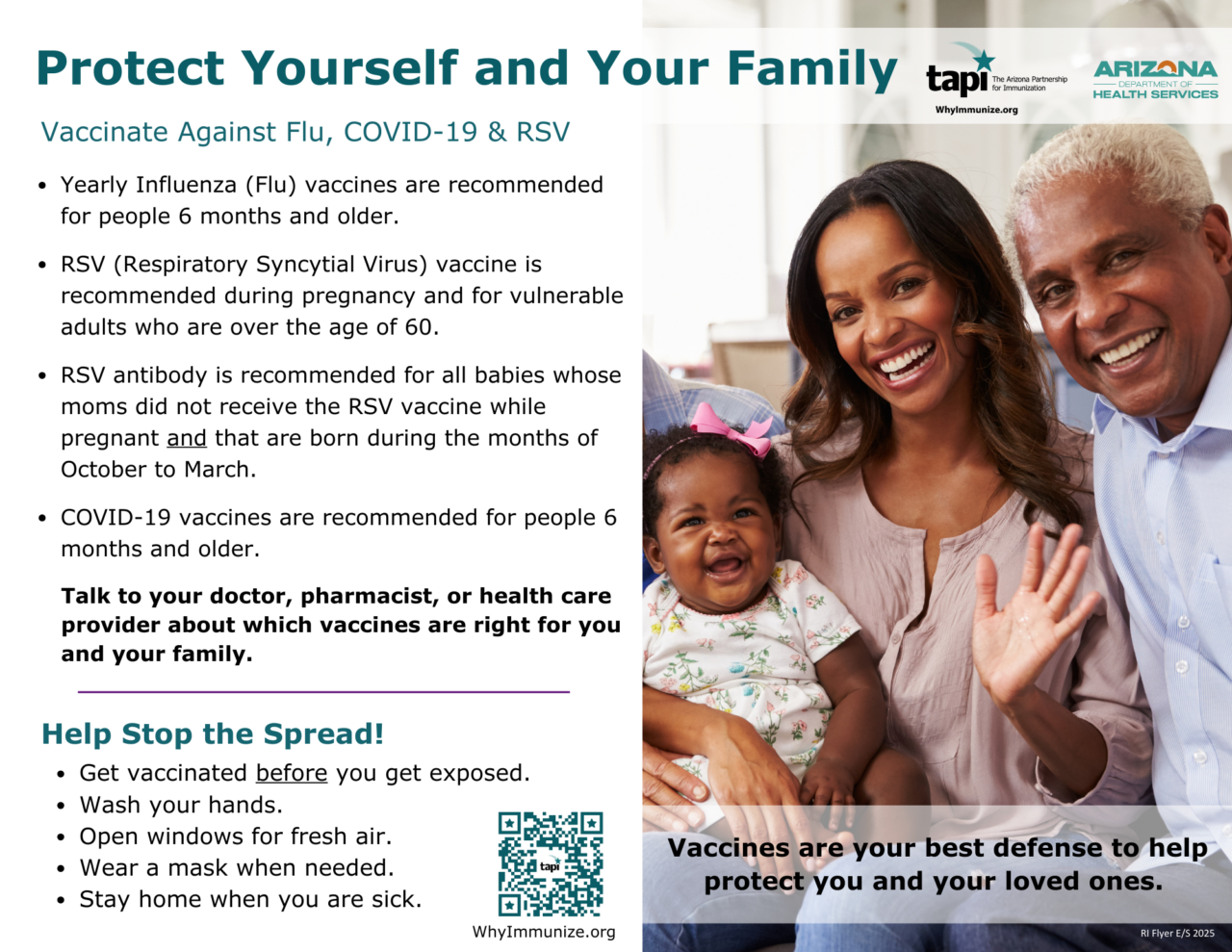 Respiratory Illnesses Flyer - Arizona Partnership for Immunization